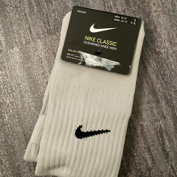Nike | Underwear & Socks | Nike Mens Silvergrey Soccer Socks | Poshmark